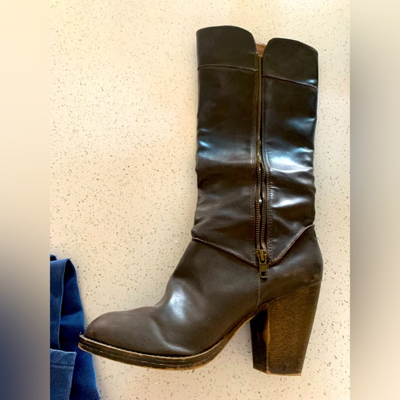 Shoes | Chocolate Brown Boots London Rebel | Poshmark